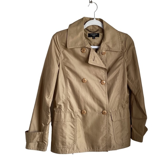Talbots | Jackets & Coats | Talbots Petite Womens Khaki Cottonsilk ...